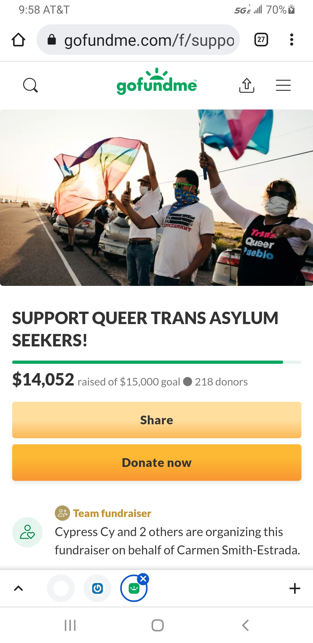 So close to our goal!! | CARROT QUINN